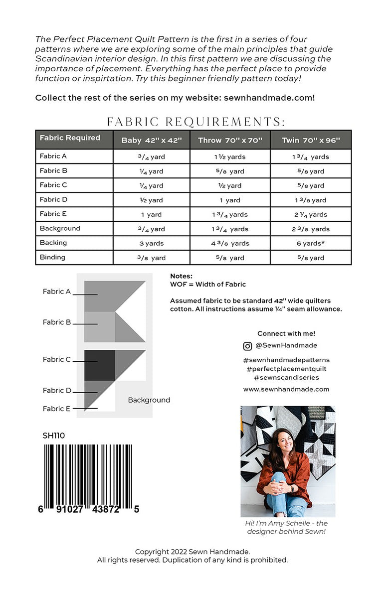 Perfect Placement Quilt Pattern – Quilting Books Patterns and Notions