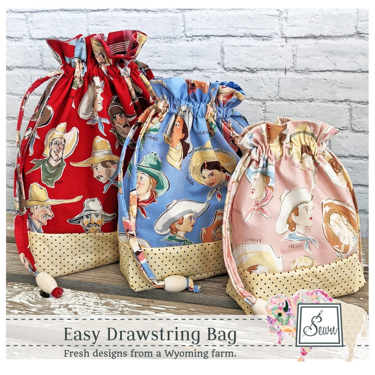 Easy Drawstring Bag Pattern – Quilting Books Patterns and Notions