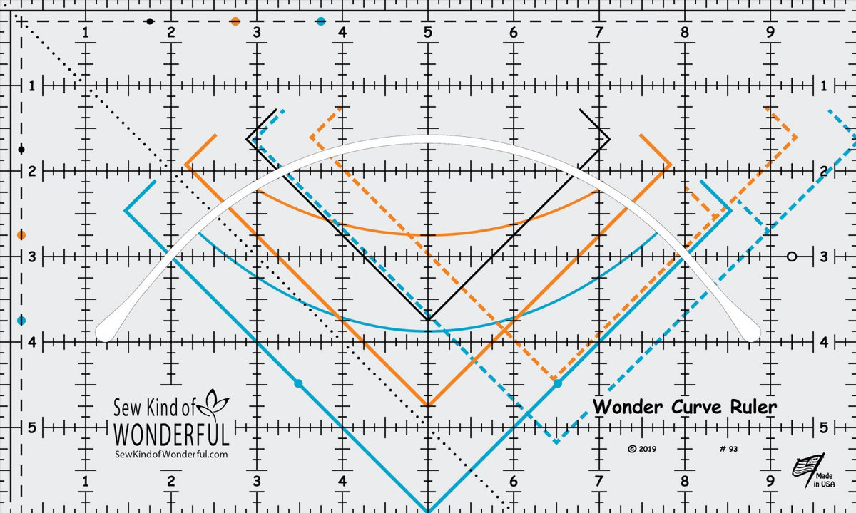 Wonder Curve Ruler Pattern – Quilting Books Patterns and Notions