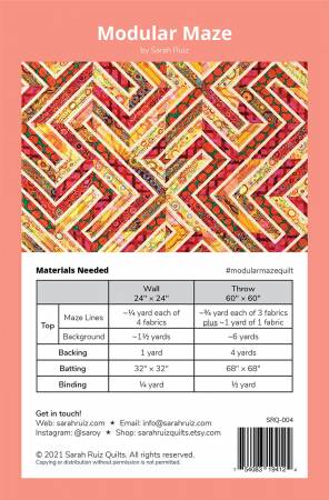 Modular Maze Quilt Pattern Quilt Patterns – Quilting Books Patterns and Notions