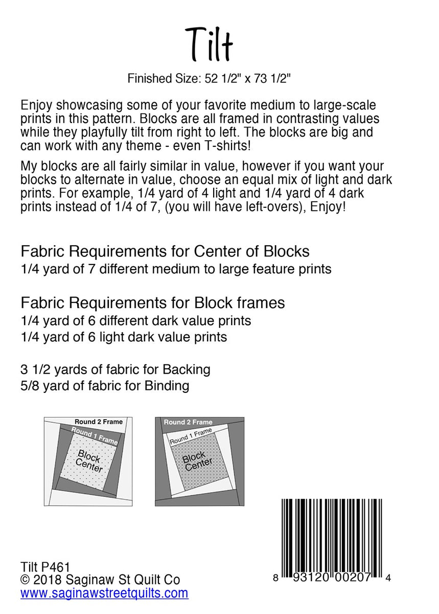 Tilt Quilting Patterns – Quilting Books Patterns and Notions