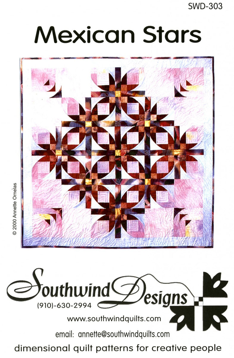 Mexican Stars Pattern – Quilting Books Patterns and Notions