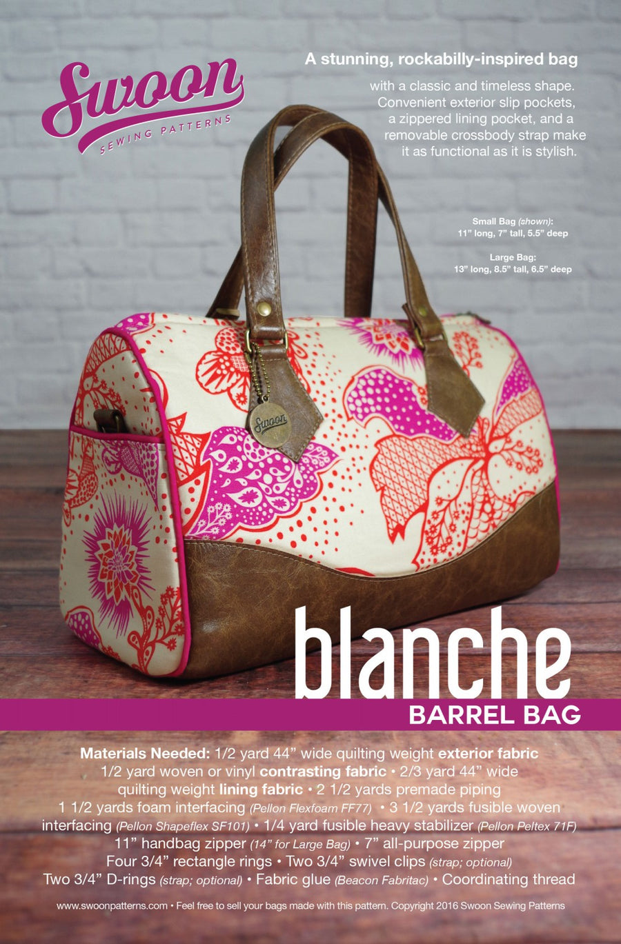 Blanche Barrel Bag Patterns – Quilting Books Patterns and Notions