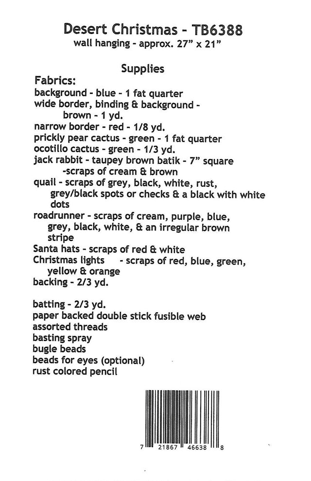 Desert Christmas Quilting Patterns – Quilting Books Patterns and Notions