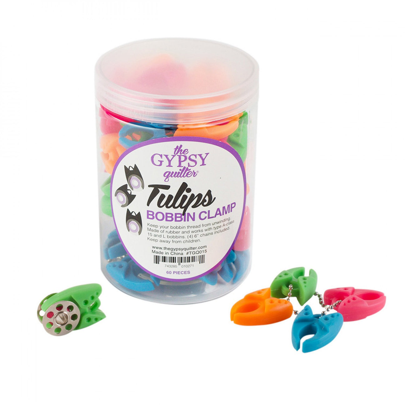 The Gypsy Quilter Tulip Clamps 60pc Jar Quilting Patterns – Quilting ...