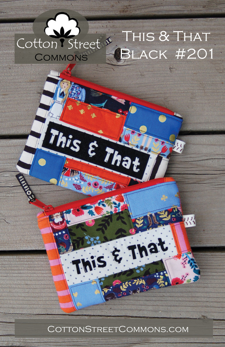 This & That Black Pattern – Quilting Books Patterns and Notions