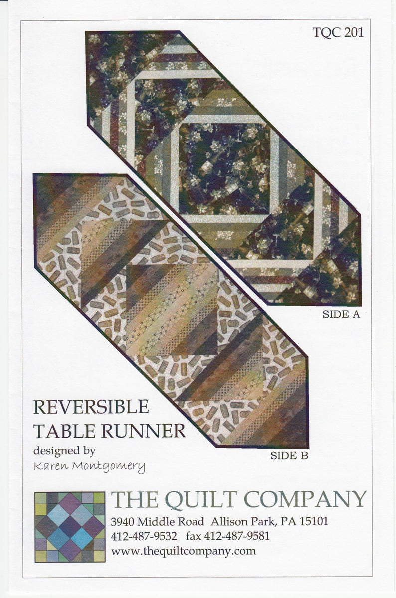 Reversible Table Runner Pattern – Quilting Books Patterns and Notions