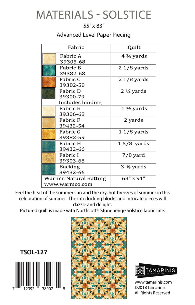 Solstice Quilting Patterns – Quilting Books Patterns and Notions