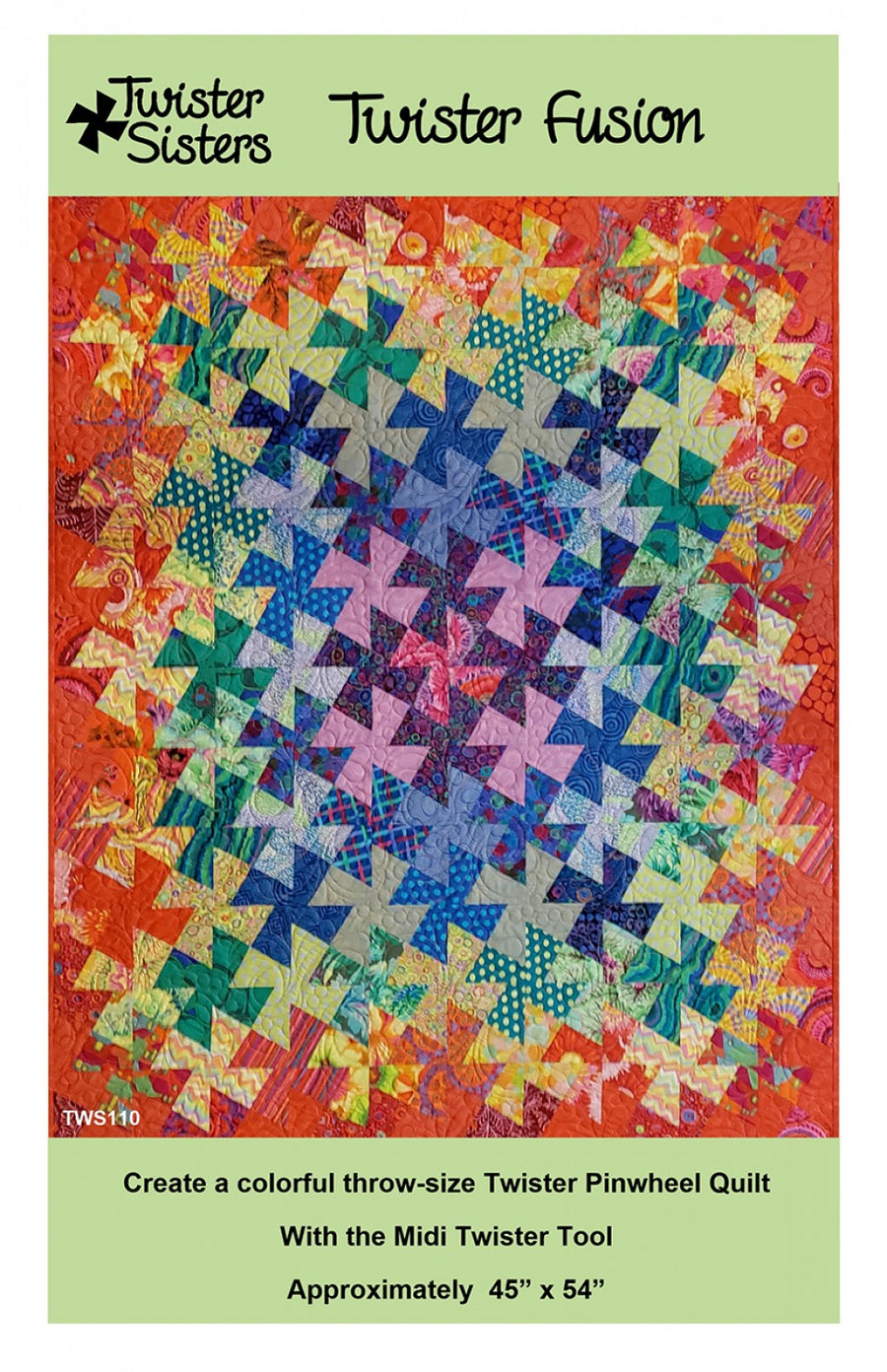 Twister Fusion Quilters Pattern – Quilting Books Patterns and Notions