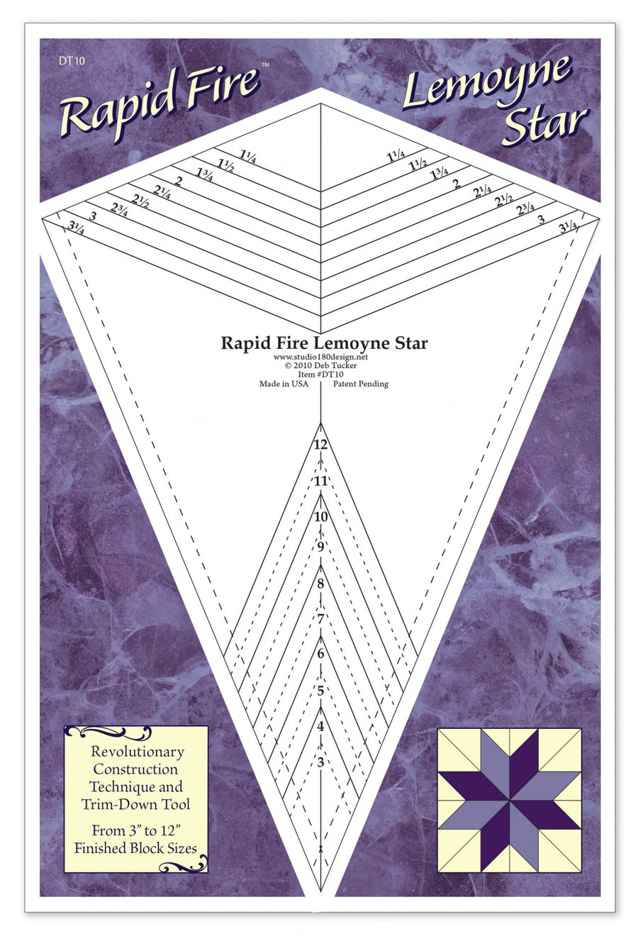 Lemoyne Star Ruler Quilters Pattern – Quilting Books Patterns and Notions