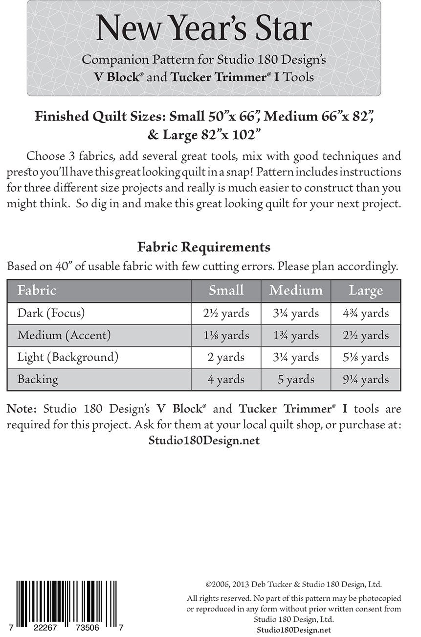 New Year Star Quilters Pattern – Quilting Books Patterns and Notions