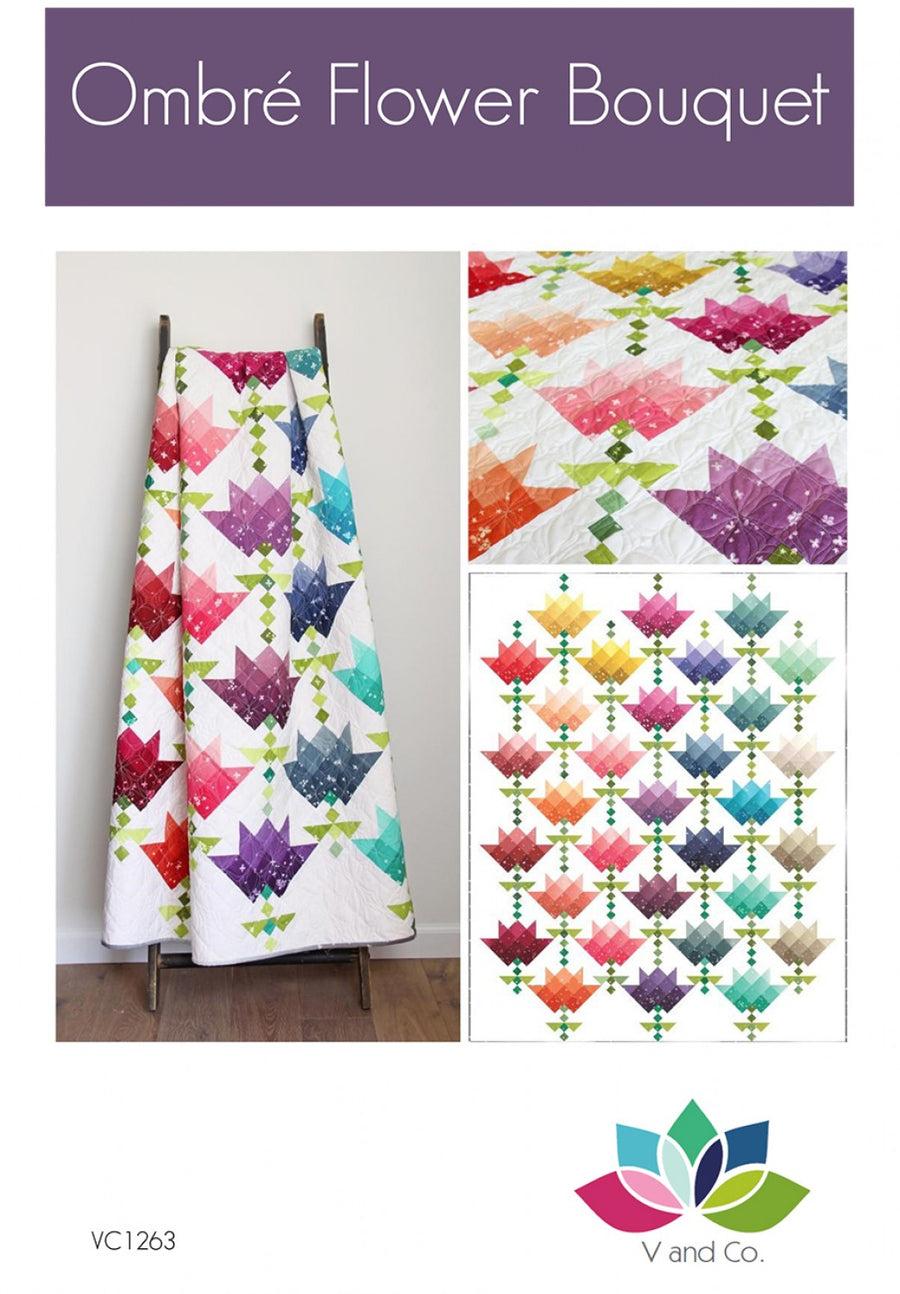 Ombre Flower Bouquet Quilting Patterns – Quilting Books Patterns and ...