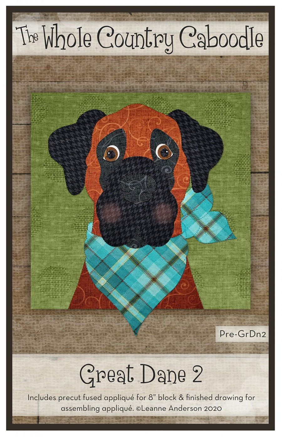 Great Dane 2 Precut Fused Applique Pack Pattern – Quilting Books ...
