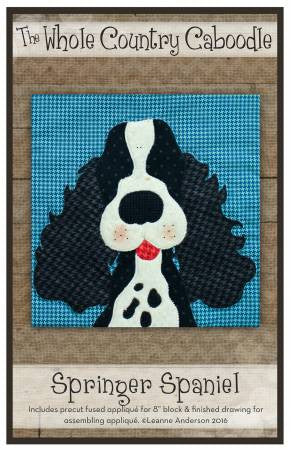 Springer Spaniel Precut Fused Applique Pack QBPN Pattern – Quilting ...