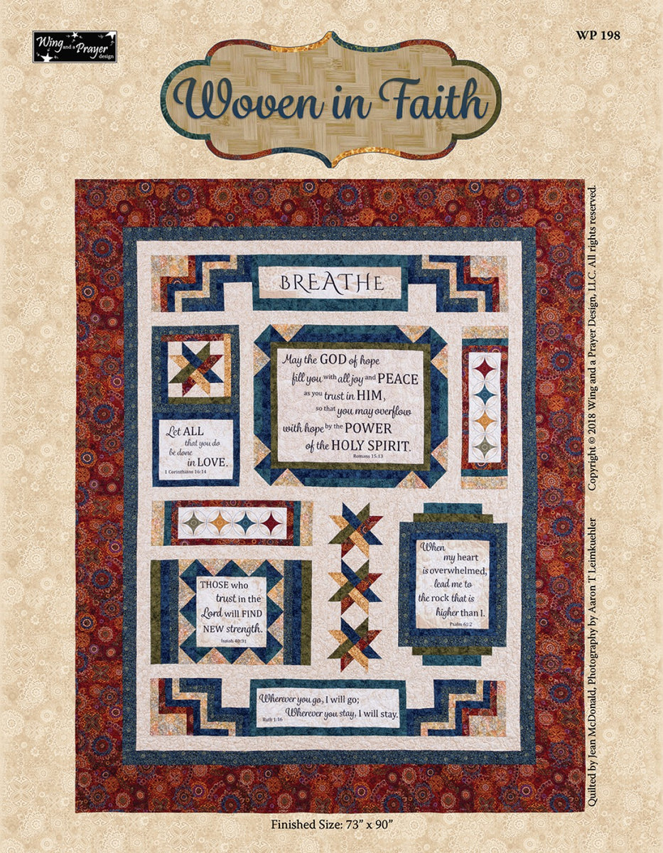 Woven In Faith Quilting Patterns – Quilting Books Patterns and Notions