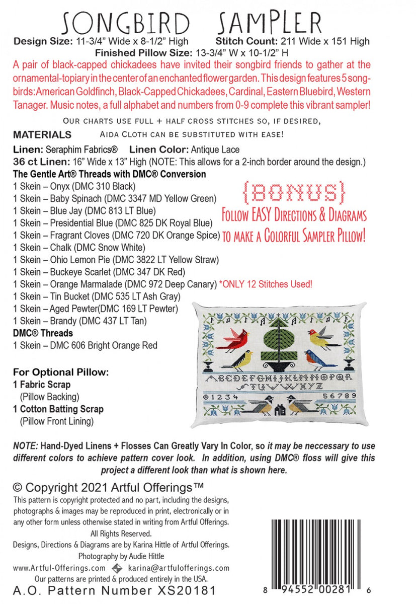 Songbird Sampler Patterns – Quilting Books Patterns and Notions