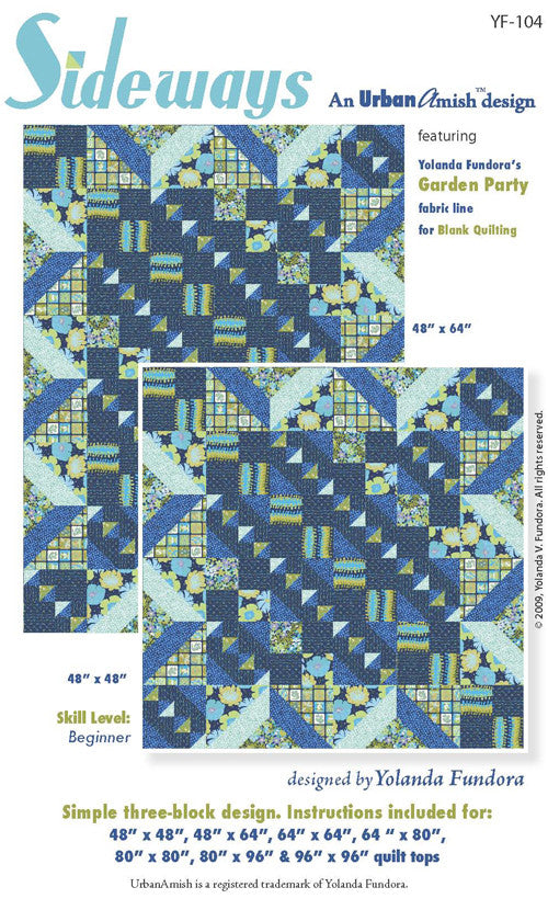 Sideways Quilt Pattern – Quilting Books Patterns and Notions