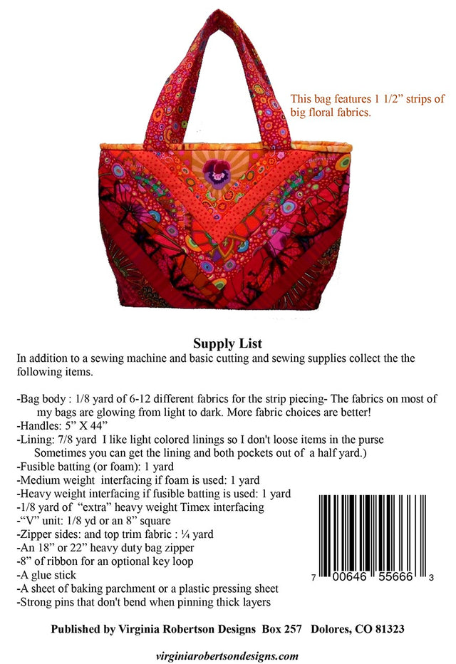Zippered Bali Purse Pattern Quilt Patterns – Quilting Books Patterns ...