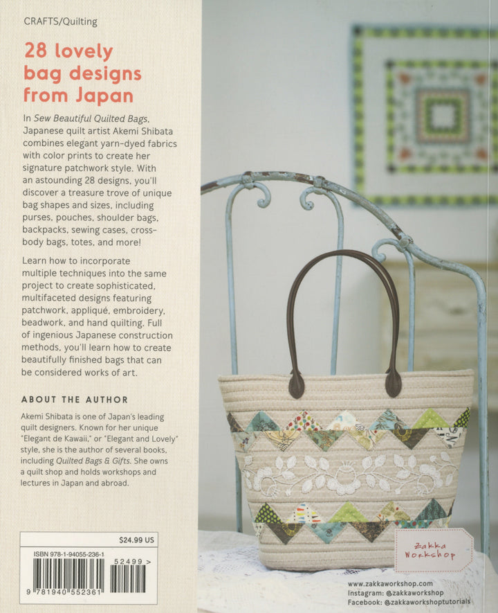 Sew Beautiful Quilted Bags Quilting Patterns – Quilting Books Patterns ...