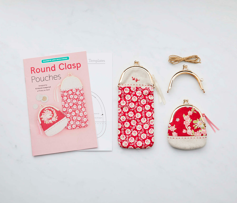 Round Clasp Pouches Kit Quilt Patterns – Quilting Books Patterns and ...