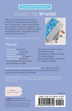 Double Zip Wristlet Kit – Quilting Books Patterns and Notions