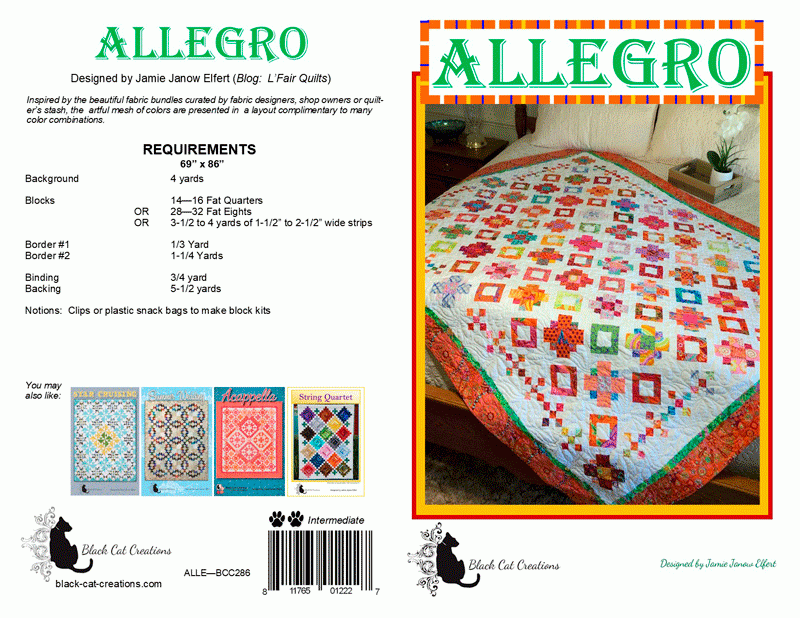 Allegro Downloadable Pattern – Quilting Books Patterns and Notions