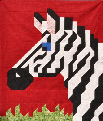 Zebra Quilt Pattern QBPN Pattern – Quilting Books Patterns and Notions