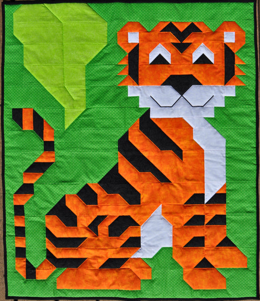 Andy's Tiger Quilt Pattern Quilters Pattern – Quilting Books Patterns ...