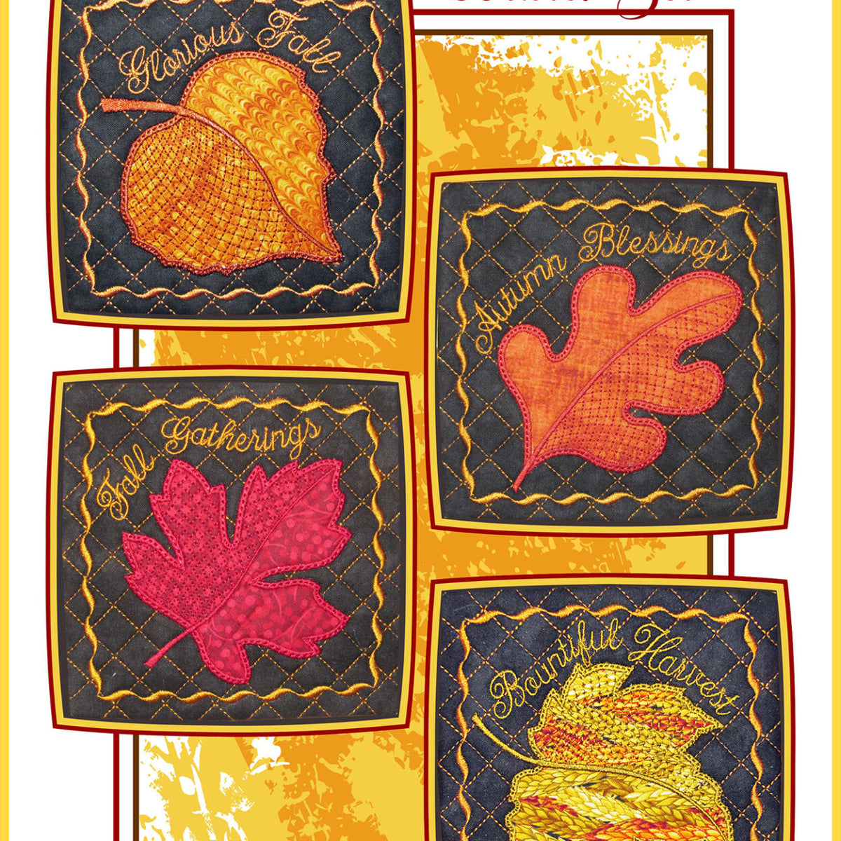 Falling Leaves Coaster Set Downloadable Pattern – Quilting Books ...