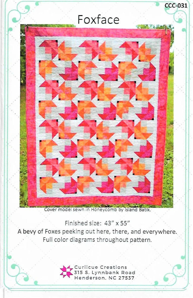 Foxface Downloadable Pattern – Quilting Books Patterns and Notions