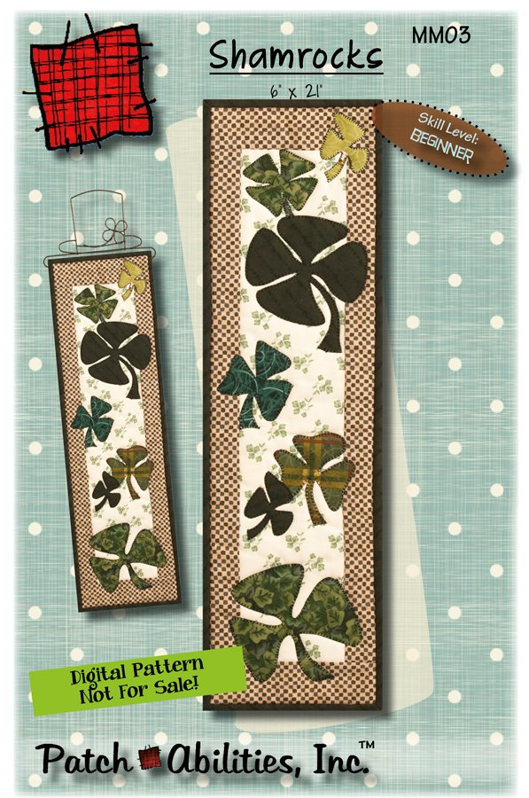 Shamrocks Downloadable Pattern – Quilting Books Patterns and Notions