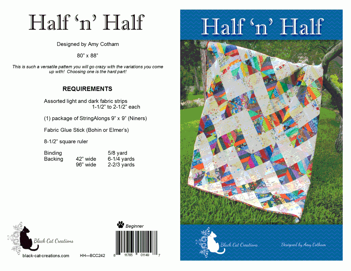 Half 'n' Half Quilt Pattern – Quilting Books Patterns and Notions