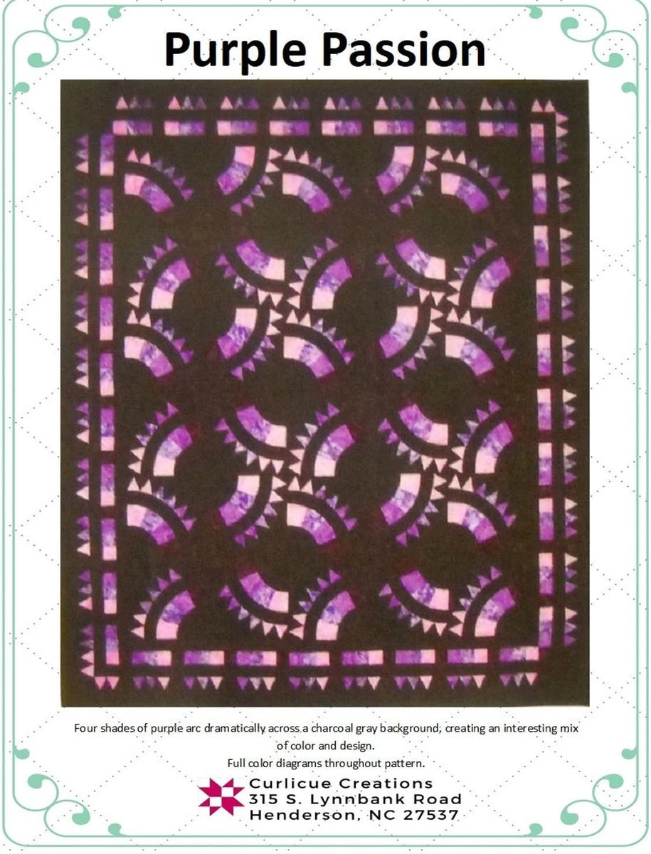 Purple Passion Quilt Pattern – Quilting Books Patterns and Notions