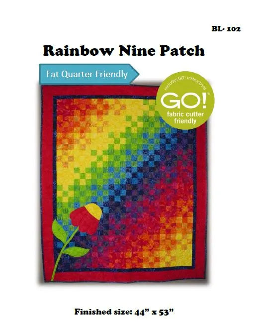 Rainbow Nine Patch Downloadable Pattern – Quilting Books Patterns and Notions