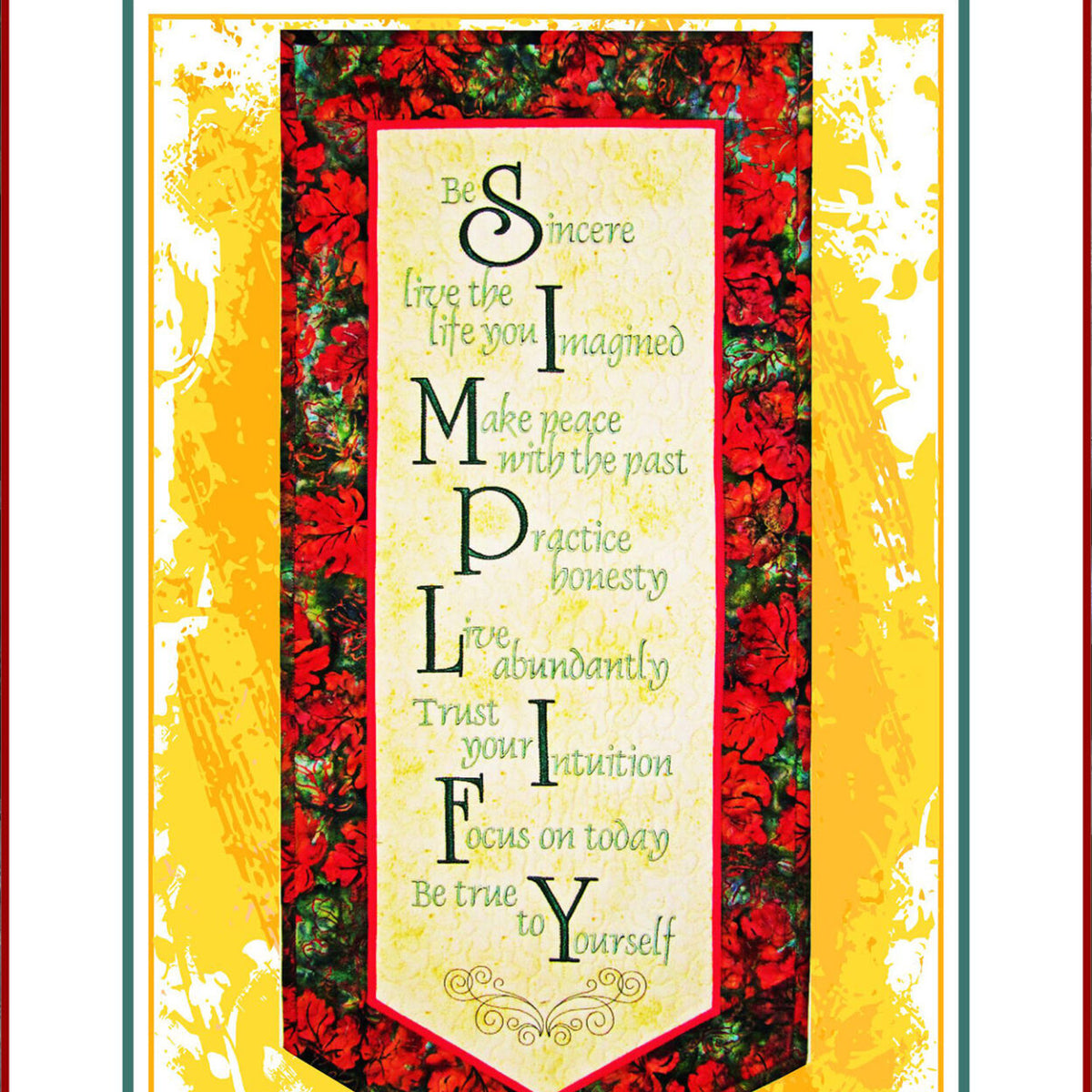 Simplify Wall Hanging Downloadable Pattern – Quilting Books Patterns ...