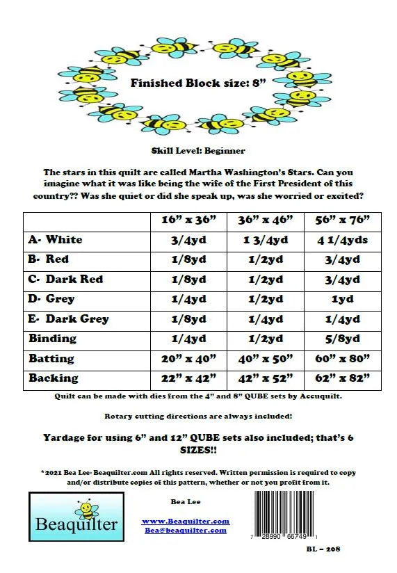 Martha’s Stillness Downloadable Pattern – Quilting Books Patterns and ...