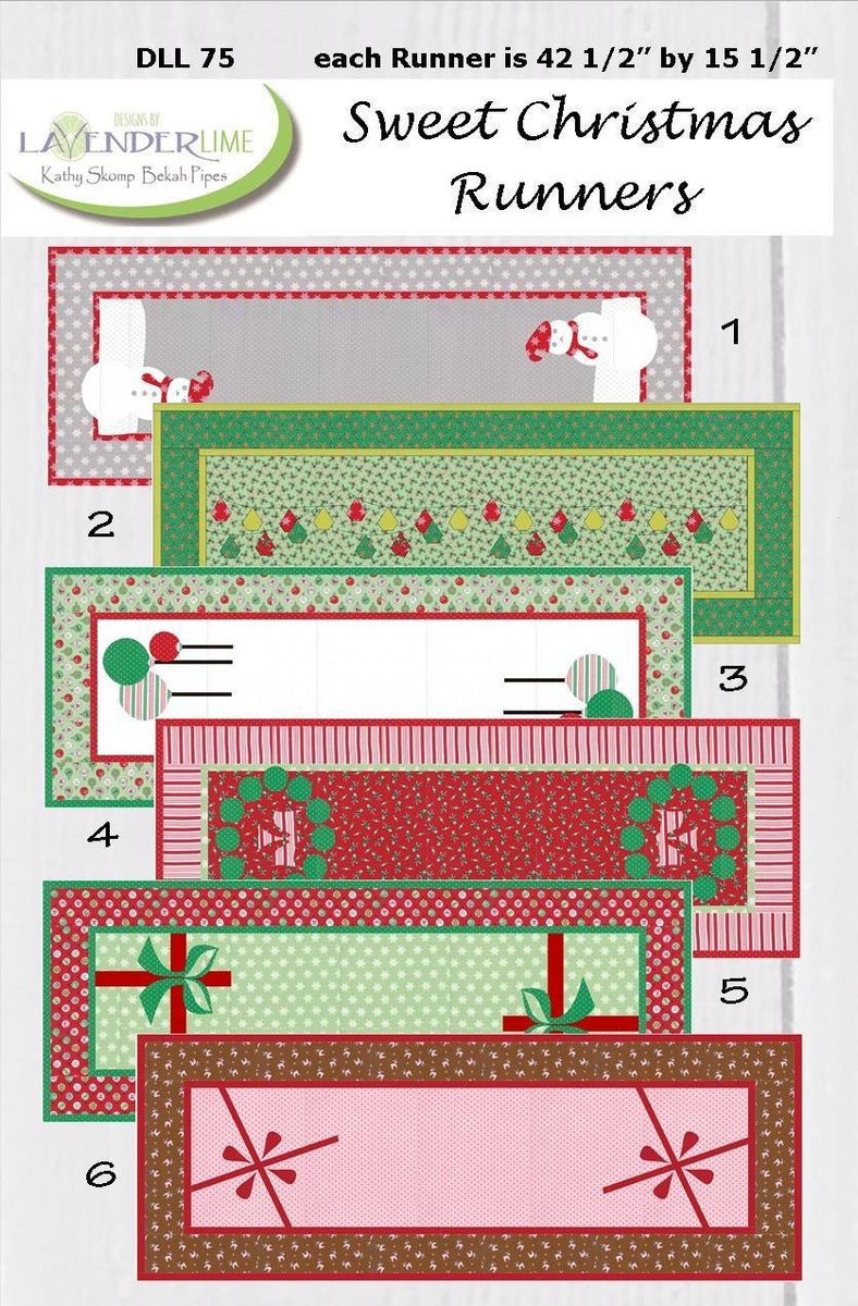 Sweet Christmas Runner Downloadable Pattern – Quilting Books Patterns ...