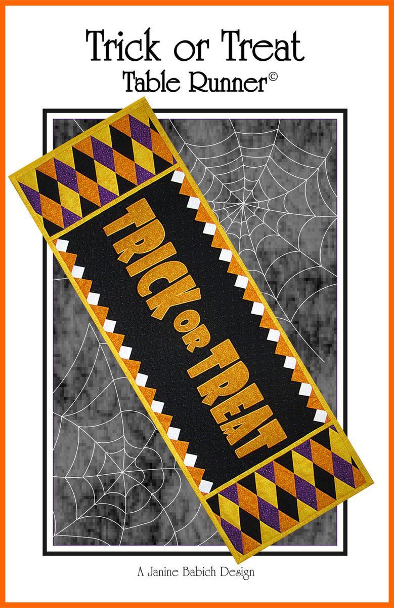 Trick or Treat Table Runner Downloadable Pattern – Quilting Books ...